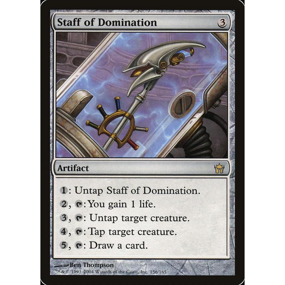 Staff of Domination - Fifth Dawn (5DN) Mtg Rare Artifact | Shopee ...