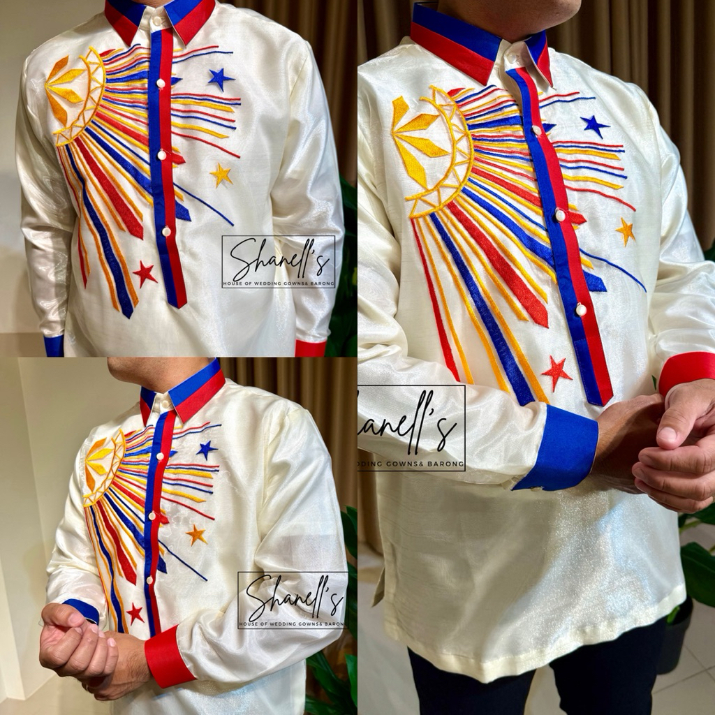 Mens Barong Tagalog Sinag Barong | Shopee Philippines
