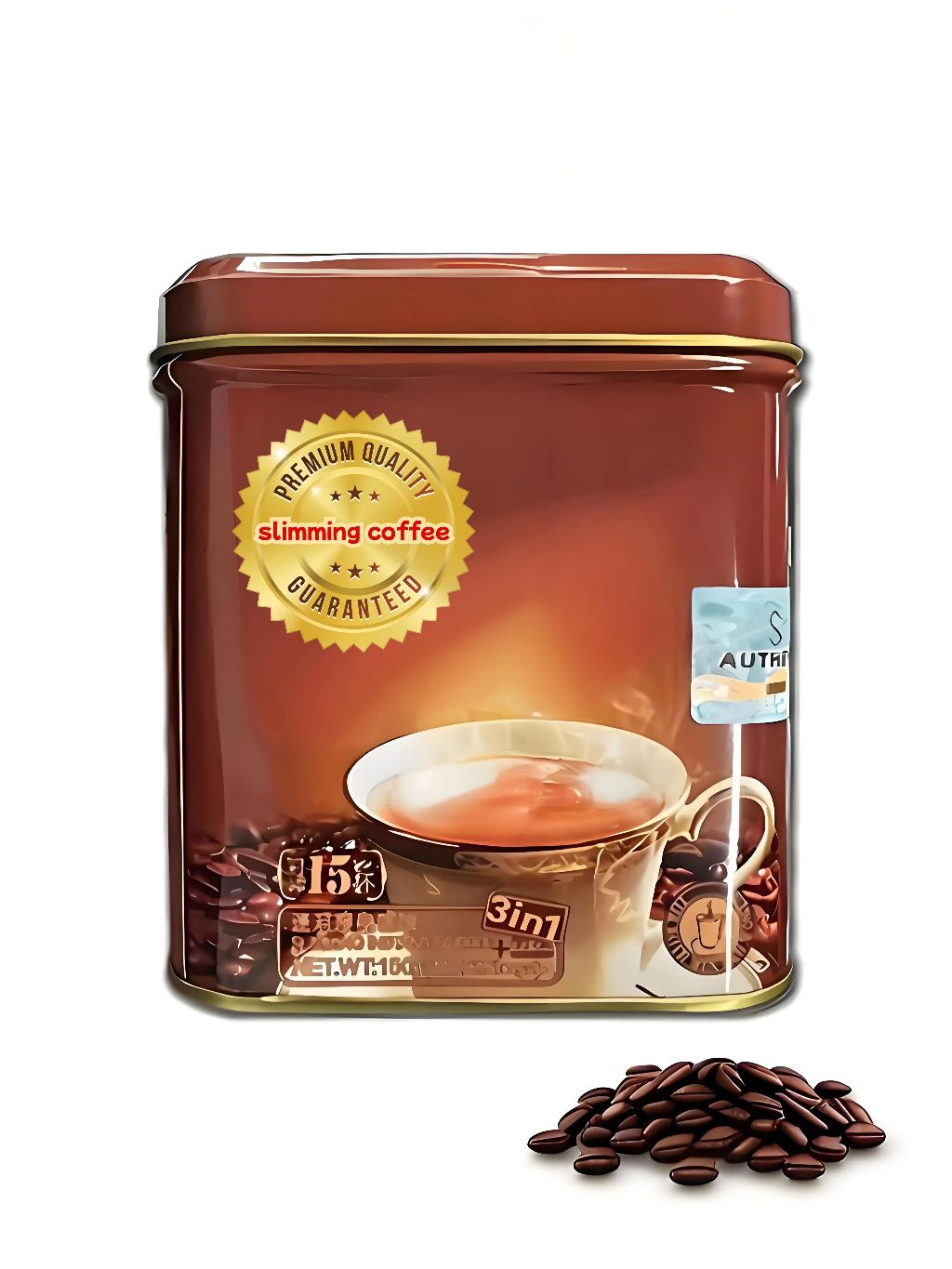 ORIGINAL Slimming Coffee 2025 NEW AUTHENTICITY QR CODE 3IN1 Instant ...