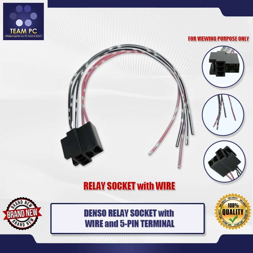 TEAM PC DENSO RELAY SOCKET with WIRE and 5-PIN TERMINAL | Shopee ...