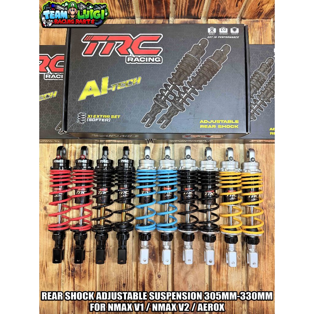 TRC AEROX, NMAX V1, NMAX V2 REAR SHOCK ADJUSTABLE SUSPENSION 305MM ...