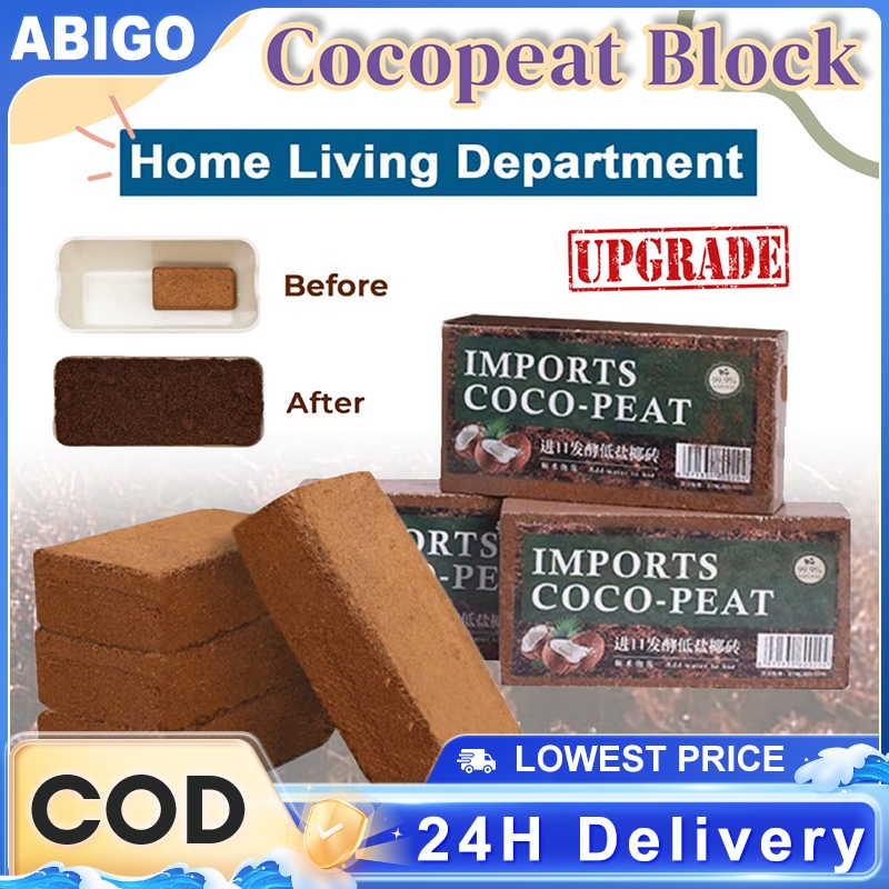 Cocopeat Block Natural Suitable for reptiles Organic Eco-Friendly Peat ...