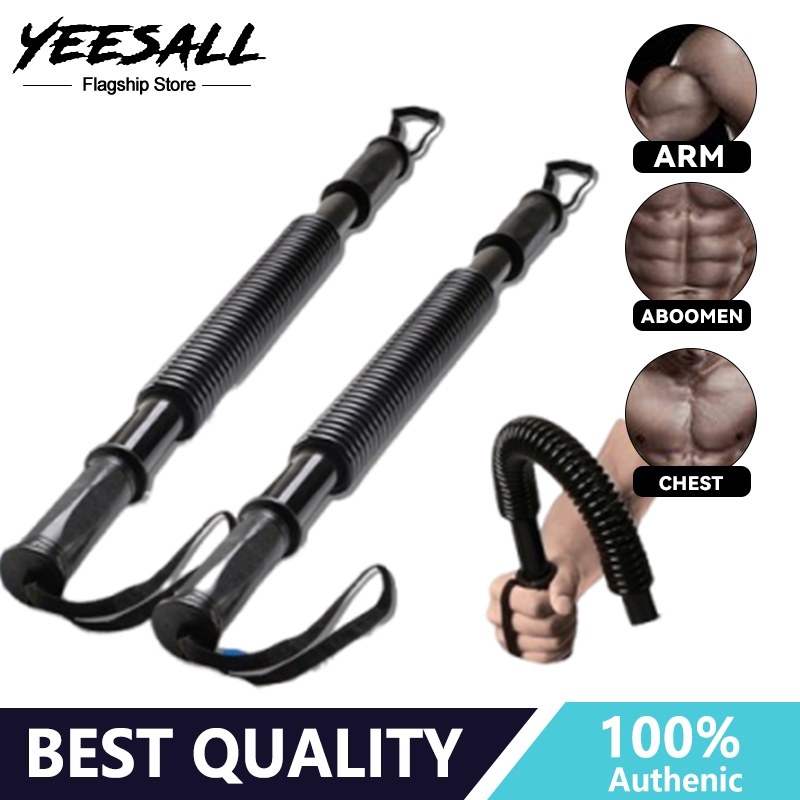 Power Twister Bar Spring Resistance Bar 10/20/30/40/50/60KG Arm Chest ...