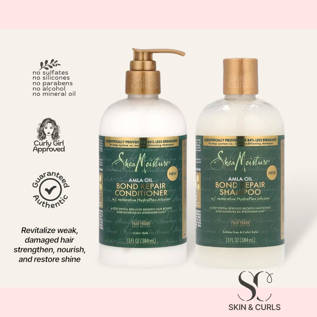 Shea Moisture Amla Oil Shampoo & Conditioner – Bond Repair, Restore ...
