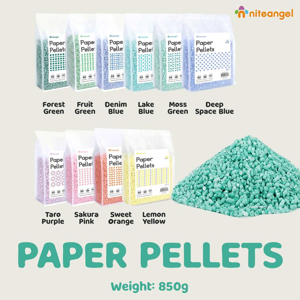 NEW! Niteangel Hamster Paper Pellets Bedding 850g (10 colors) | Shopee ...