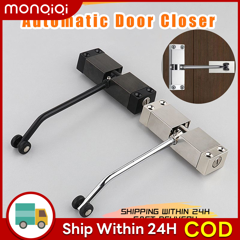 Aluminum Alloy Automatic Door Closer Silent Simple Buffer Spring Door ...