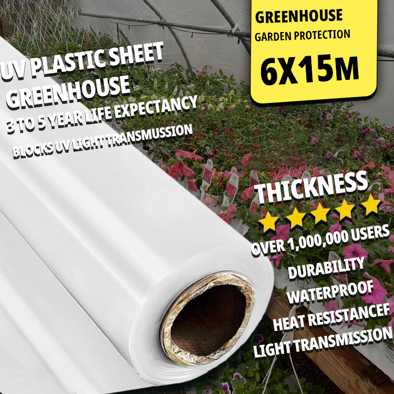 Rural Life UV Plastic Sheet Plastic Sheeting Clear Greenhouse Film for ...