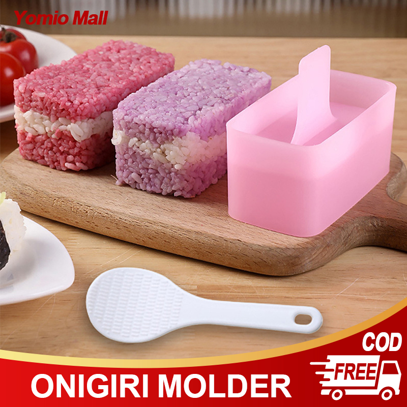 Yomio Onigiri Molder Spam Musubi Molder Sushi Molder Maker Box PP Material Triangle Rice Press ...