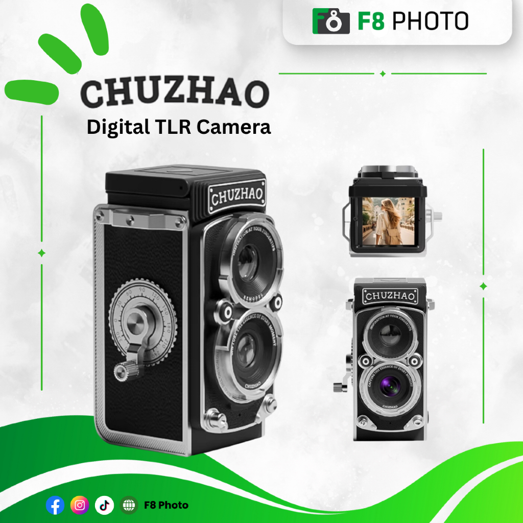 CHUZHAO 12MP TLR Digital Twin Lens Reflex Retro Style Camera | Shopee ...