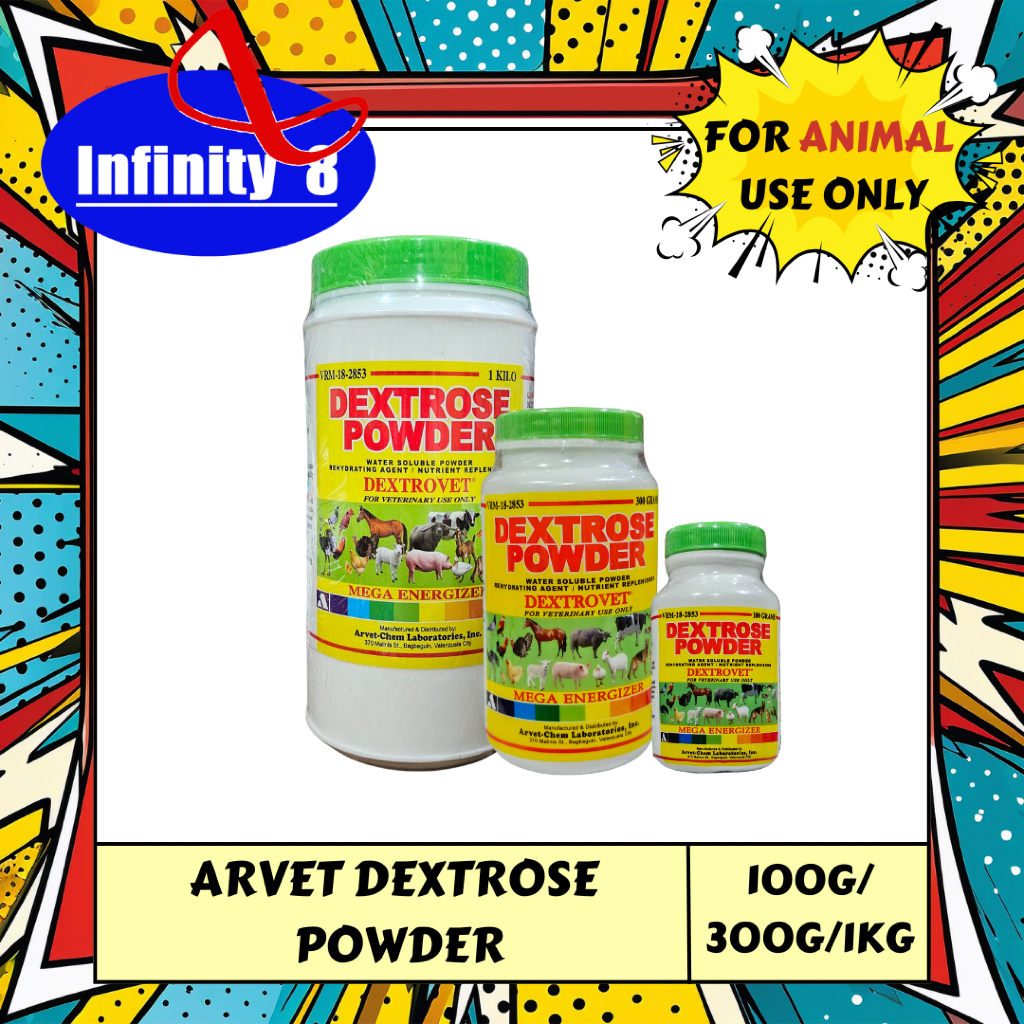 ARVET DEXTROSE POWDER 100G/300G/1KG FOR ANIMALS | Shopee Philippines