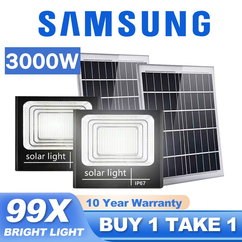 [BUY 1 TAKE 1] 99X Bright Solar Light 3000W Waterproof Outdoor Lamp LED ...