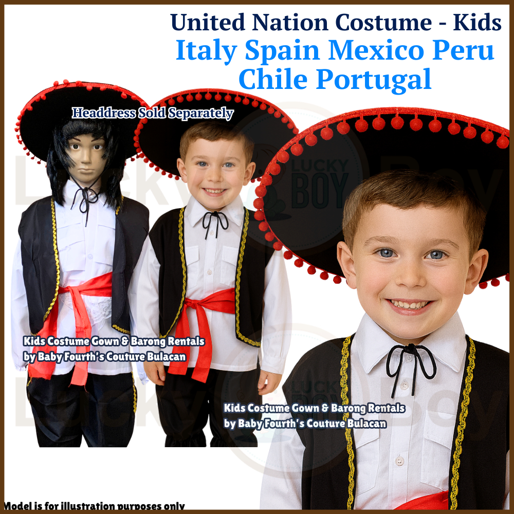 United Nation Italy Spain Mexico Mexican Peru Chile Portugal Costume ...