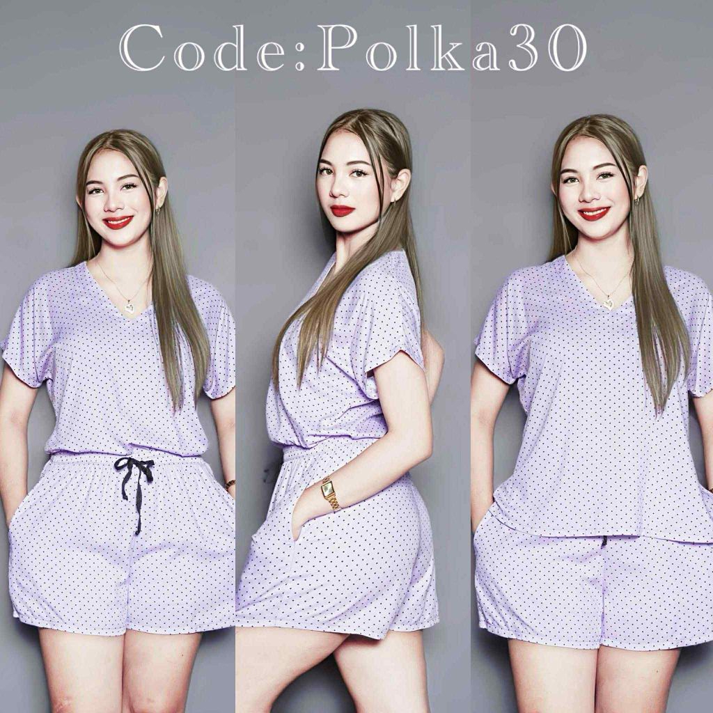 NEW ARRIVAL!Women's Clothing Coords Set/Polka & Printed design | Shopee ...