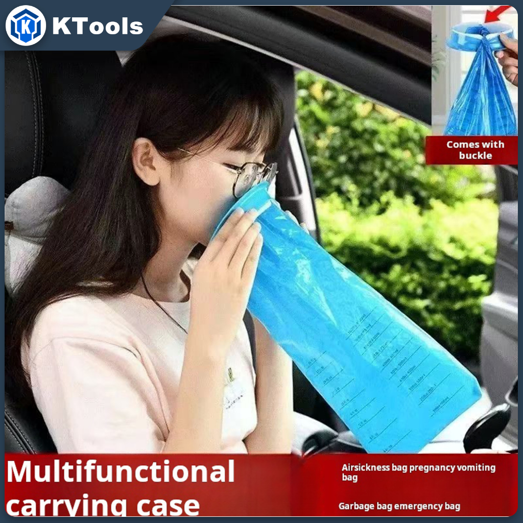 Disposable Emesis Bags - Leak-Proof & Portable for Car/Airplane Travel ...
