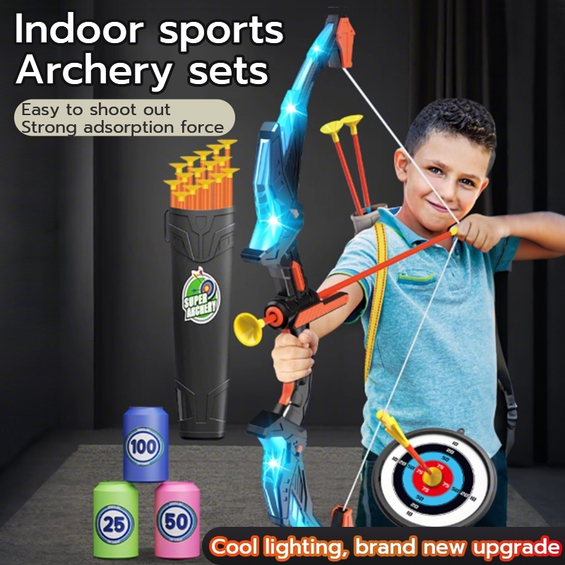Bow and Arrow Toy Set Archery Toy with 8 Suction Cup Shooting Game Set ...