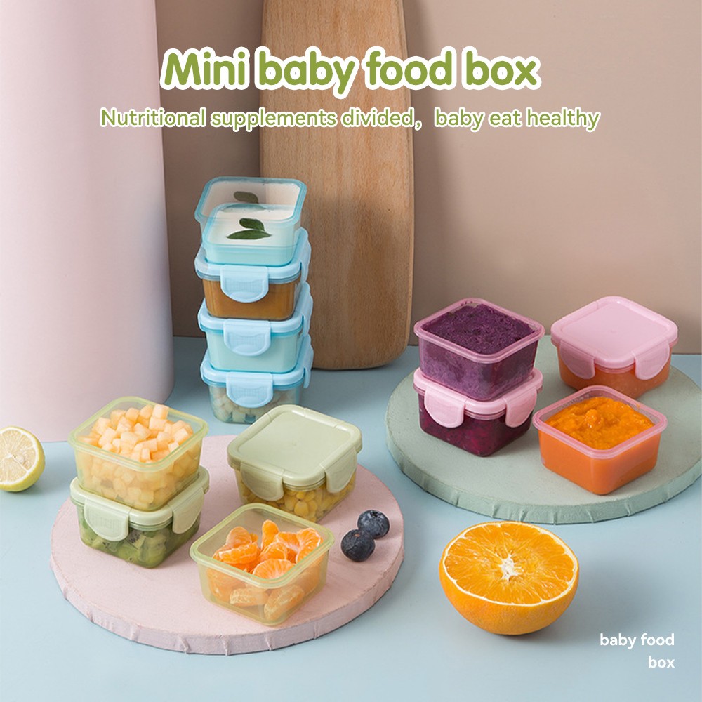 60ml Baby Food Container with Leakproof Lid Small Food Storage Box for ...