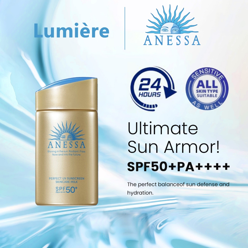 Anessa Perfect UV Sunscreen SPF 50 Sunblock Lightweight 60ml Aftersun ...