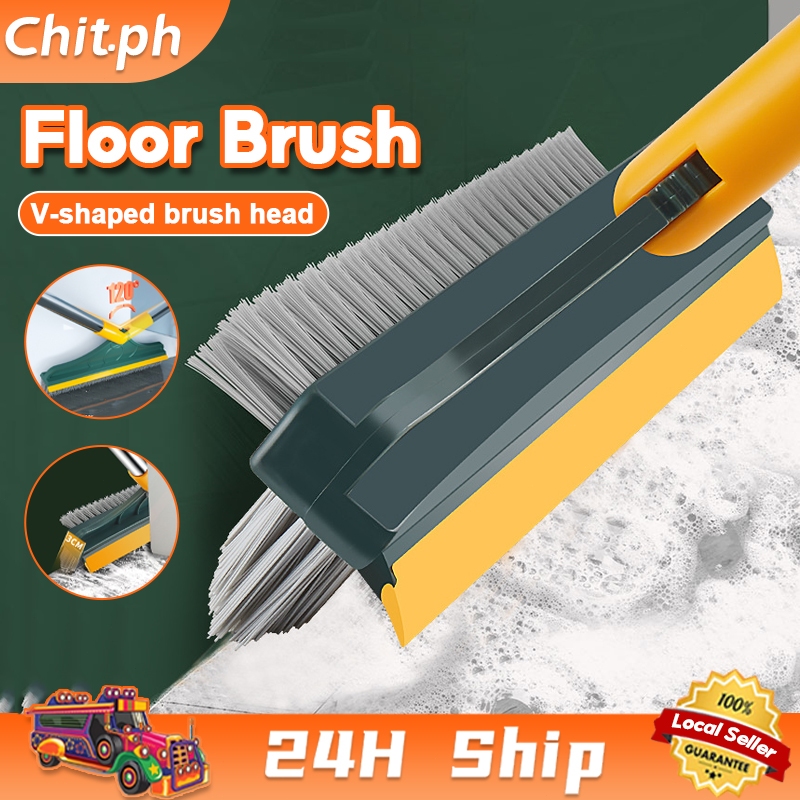 CHIT 3in1 Rotating Cleaning Brush Long Handle Scrub Brush for Floor ...