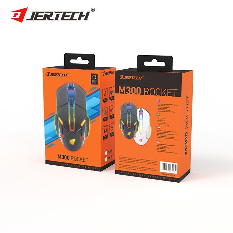 JERTECH M300 Wired Mouse4 -Rainbow 7 Color Back light Wired Mouse LED ...