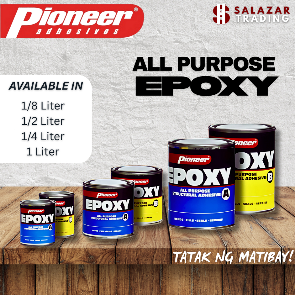 PIONEER EPOXY ALL PURPOSE STRUCTURAL ADHESIVE (A & B - SOLD PER SET ...