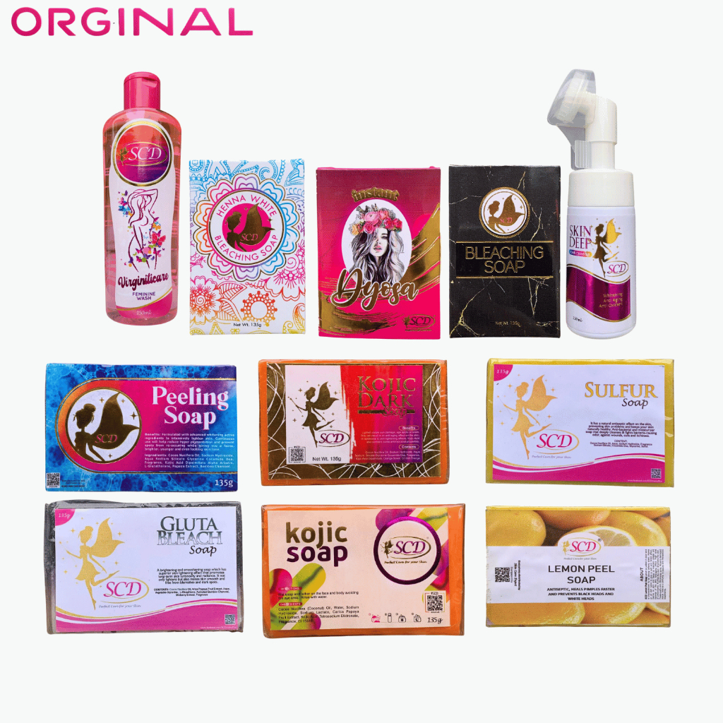 SCD SOAP WHITENING BLEACHING KOJIC GLUTA BLEND SULFUR SOAP 135 GRAMS ...