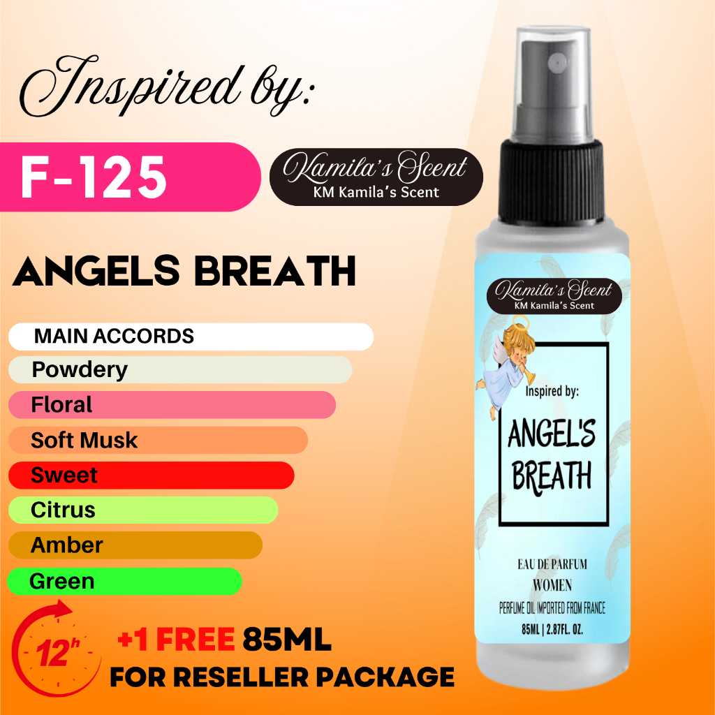 ANGELS_BREATH Perfume Inspired Scent OIL BASE Long Lasting 85ml FOR ...