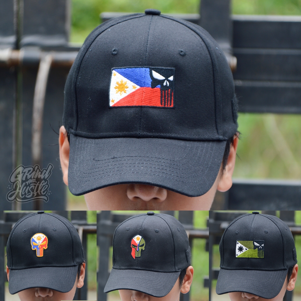 Philippine Punisher Embroidered Cap (velcro loop on the side and back ...