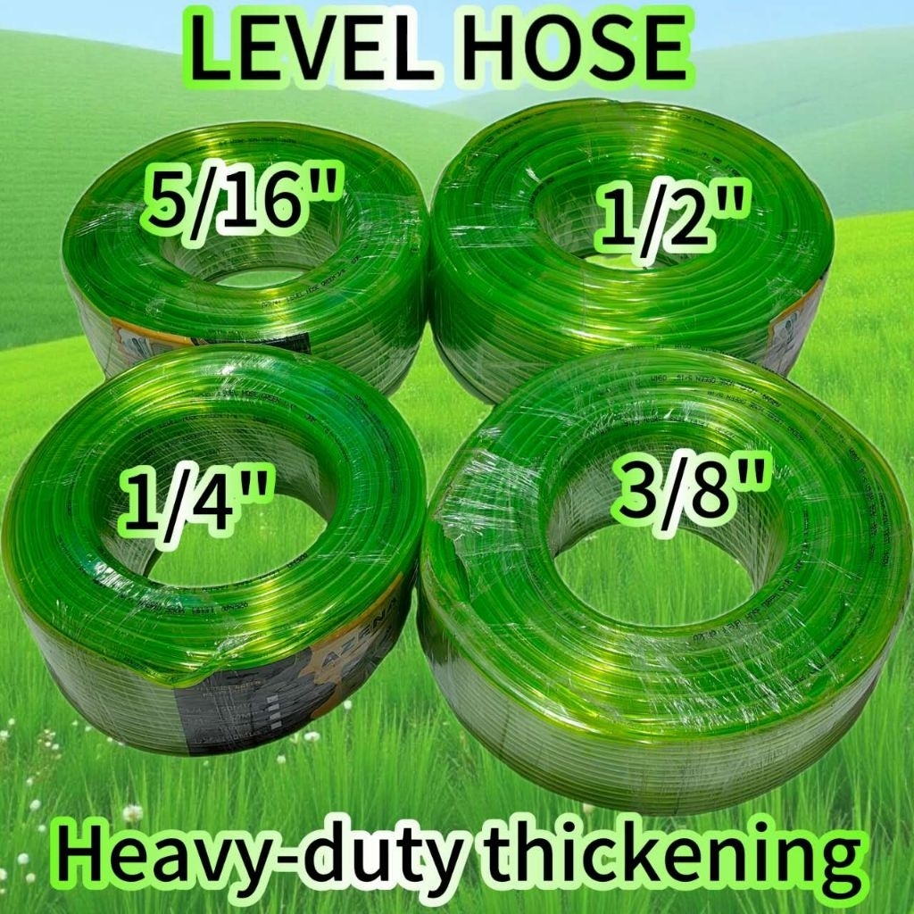 1ROLL Heavy Duty Level Hose | Green Flexible Water Leveling or Aquarium ...