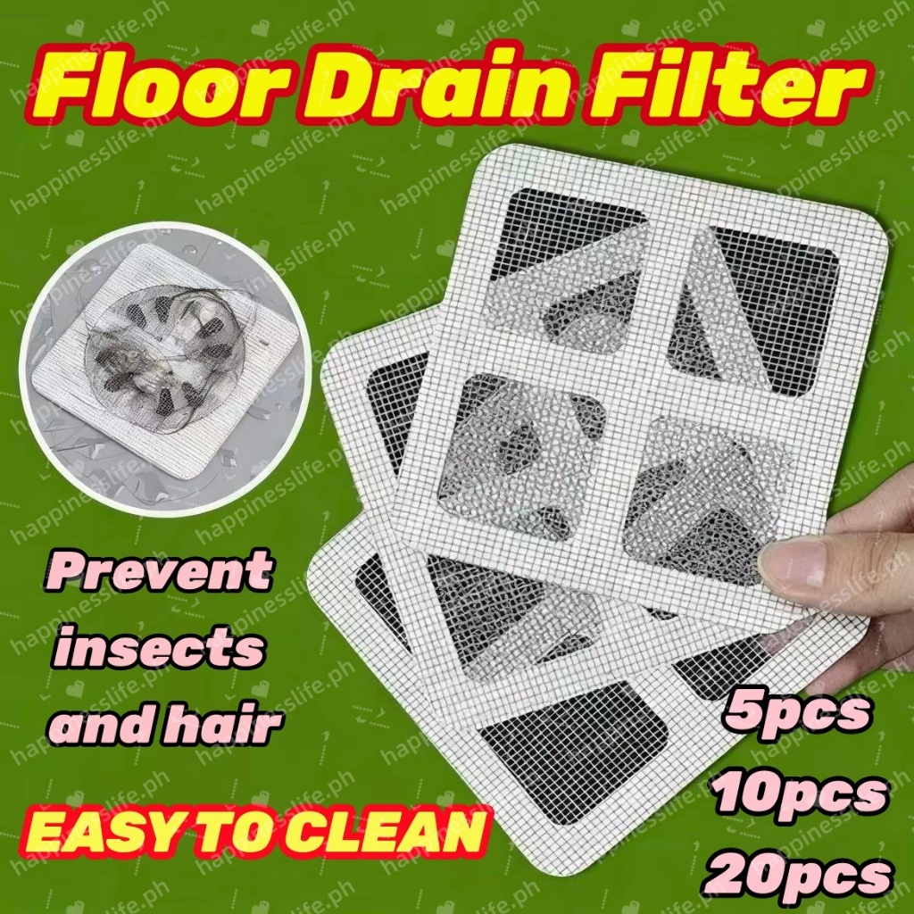 5/10/20pcs Disposable Floor Drain Stickers Hair Anti-Blocking Floor ...