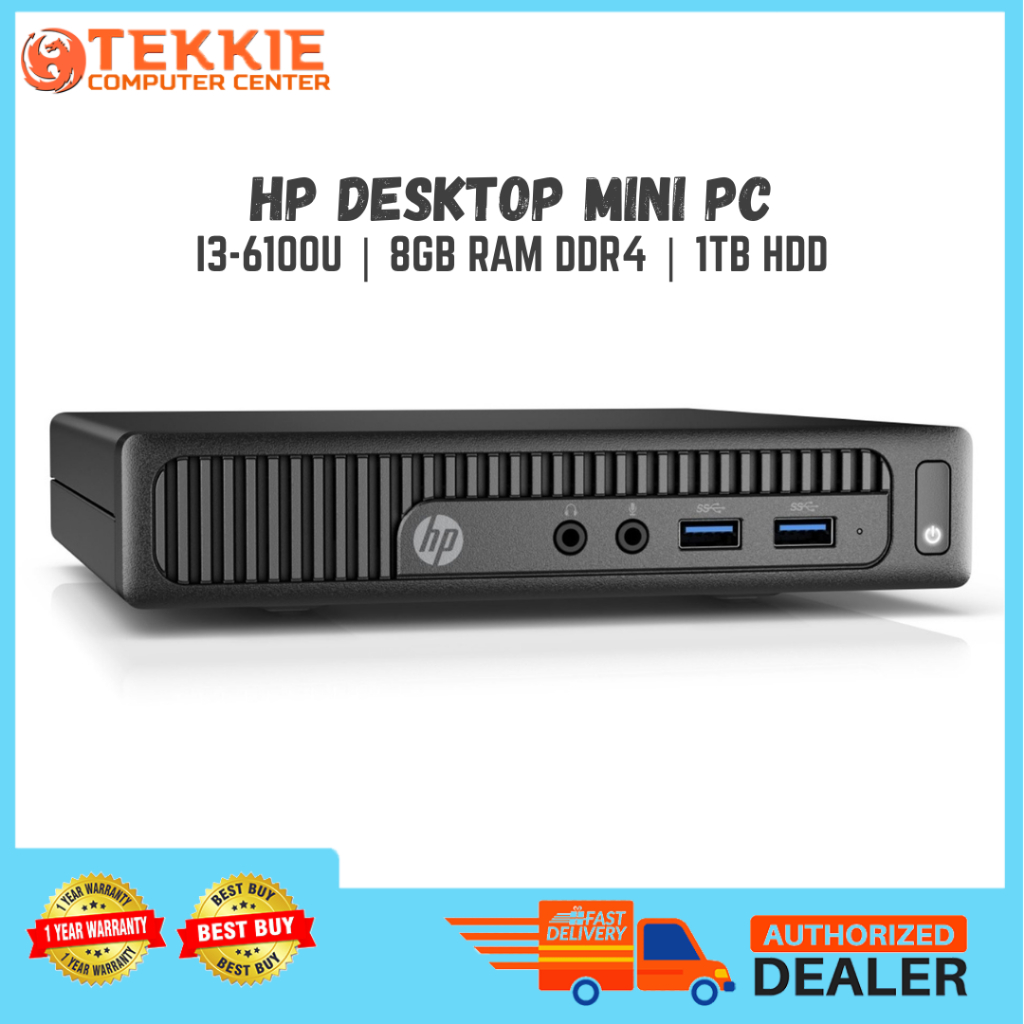 BRANDNEW HP 260 G2 DESKTOP MINI PC I3-6100U |8GB RAM DDR4 |1TB HDD W ...