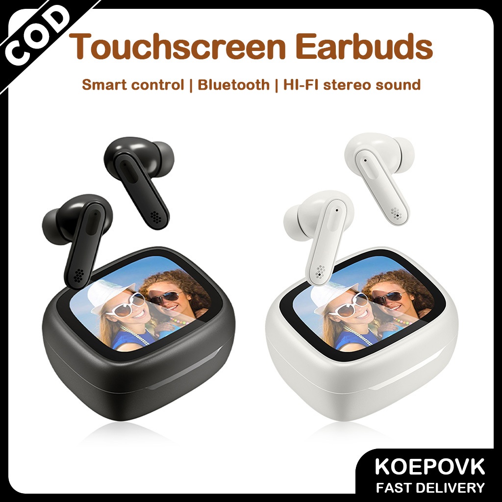 Wireless Bluetooth Headset, Smart Screen Touch In-Ear Headset, ANC ...