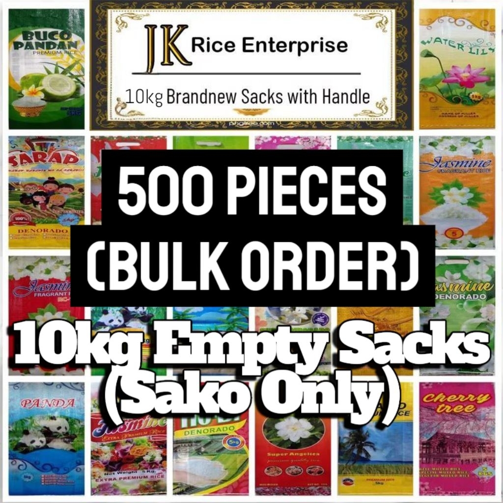 (10kg) 500pcs DOUBLE LAMINATED BRAND NEW SACKS (BULK) (SAKO ONLY ...