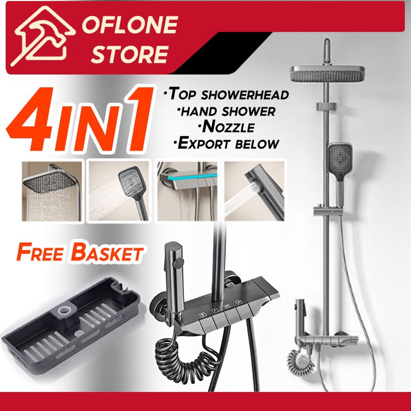 Shower Set Stainless Steel Bathroom Home Full Copper Hotel Booster ...