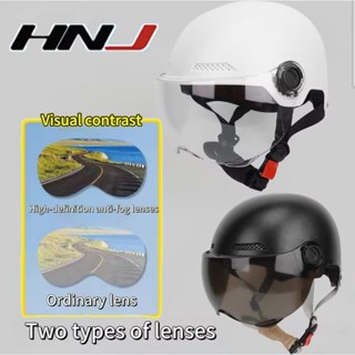 HNJ nutshell helmet motorcycle half face helmet nutshell with visor for ...