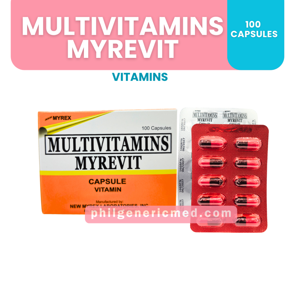 Myrevit Multivitamins (100 Capsule) | Shopee Philippines