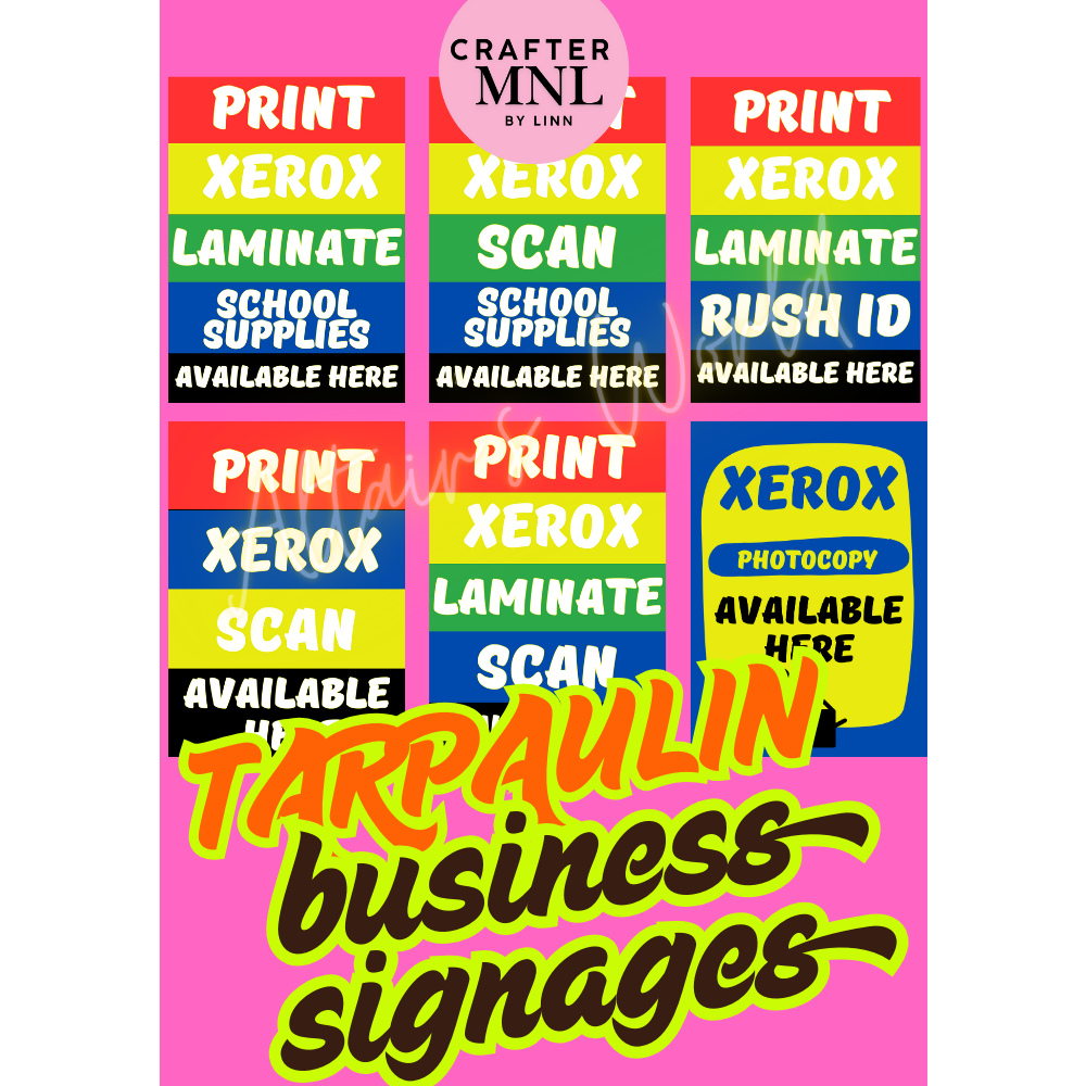 TARPAULIN PRINTING FOR BUSINESS - PRINT XEROX SCAN LAMINATE RUSH ID ...
