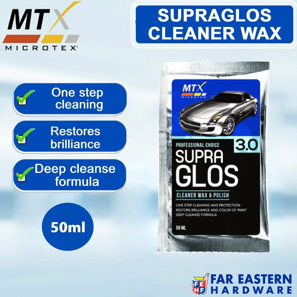 MICROTEX Supra Glos 50mL Sachet Cleaner Wax & Polish Detailing Compound ...