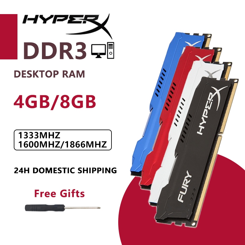 Hyperx DDR3 4GB/8GB Desktop RAM DDR3 1333MHZ/1600/1866MHZ DIMM Memory ...