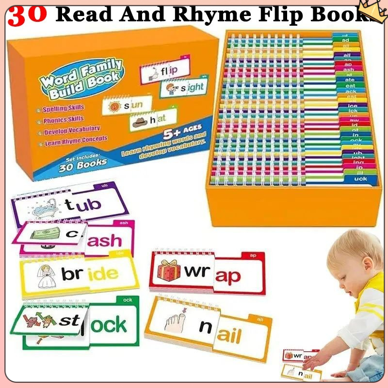 30 Read And Rhyme Word Family Build Book Read Rhyme Activity Book Learn ...