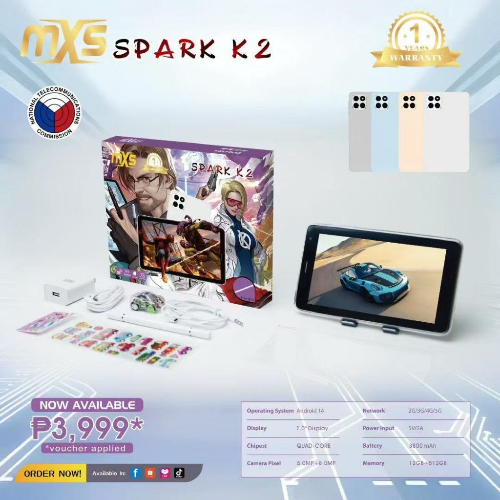 SPARK K2 Android 7inch 12GB+512GB Gaming Tablet Dual Sim Card On Sale ...