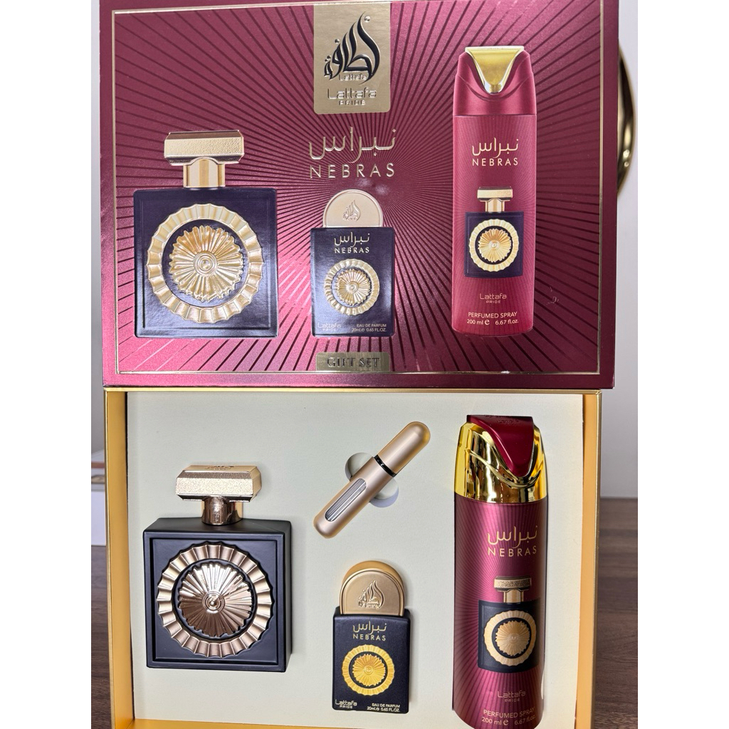 NEBRAS Gift Set Perfume By Lattafa | Shopee Philippines