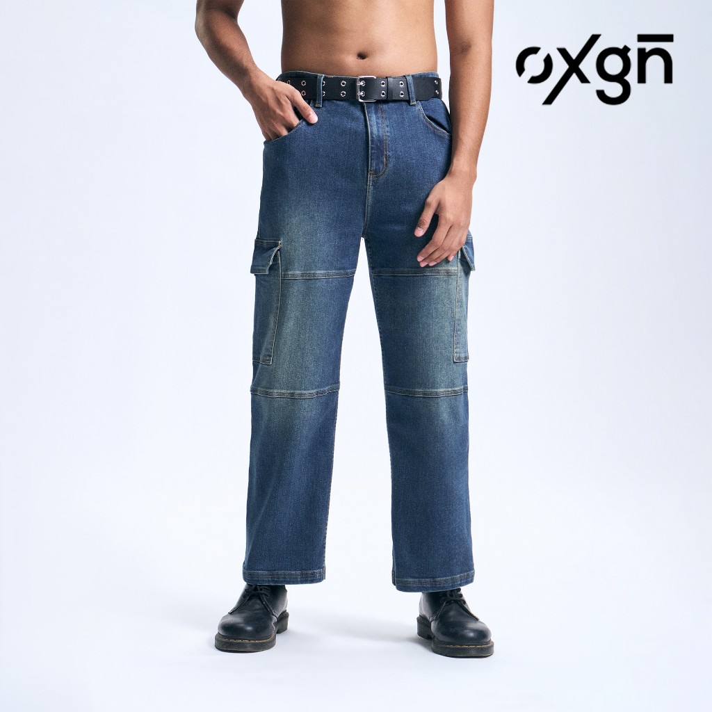 OXGN Denim Jeans For Men (Blue) | Shopee Philippines
