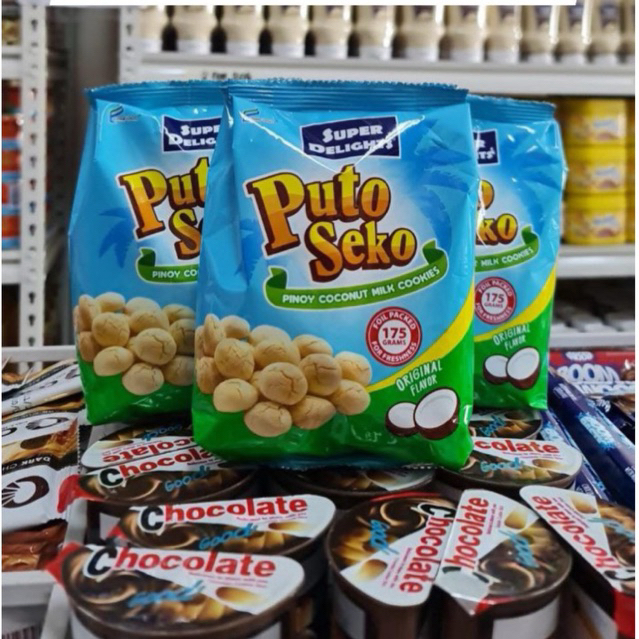 PUTO SEKO PINOY COCONUT MILK COOKIES (175g) ORIGINAL FLAVOR SNACKS ...