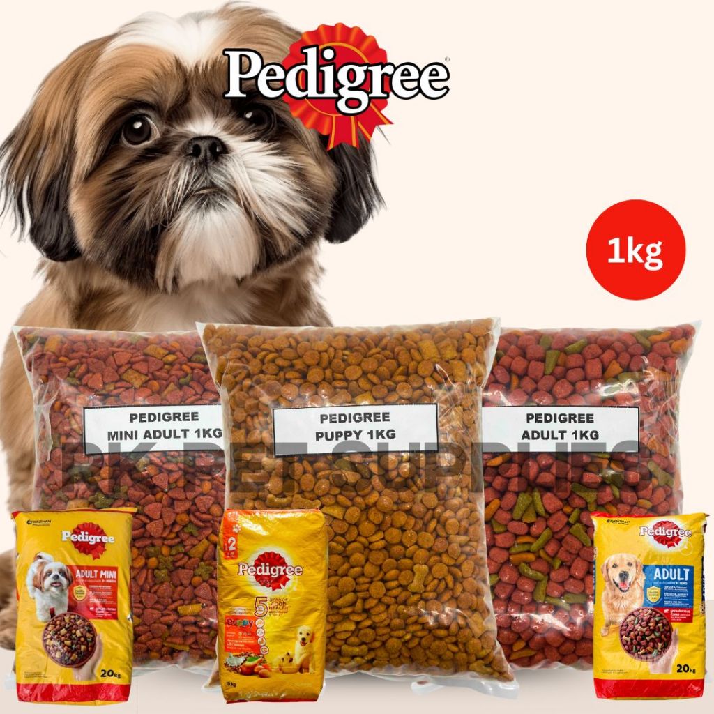 1kg Pedigree All Stages Mini Adult Puppy Supports Strong Immunity Dog ...
