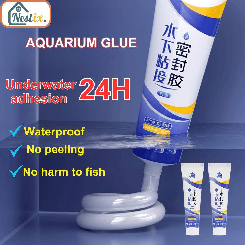 Aquarium Glass Glue Underwater Glue Sealant Leak Repair Waterproof ...