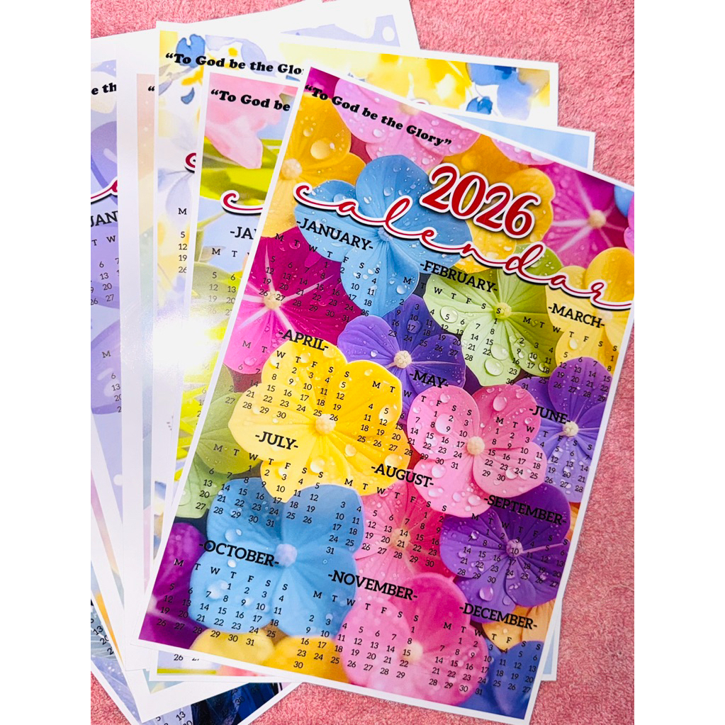 CALENDAR A4 SIZE LAMINATED WATERPROOF | Shopee Philippines