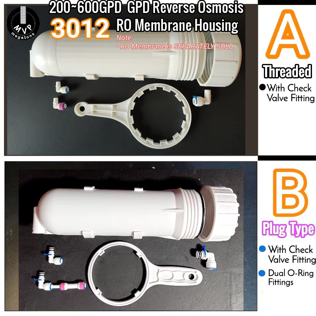 3012 RO Housing Module 3.2 Inches Inner Diameter for 200GPD 300GPD ...