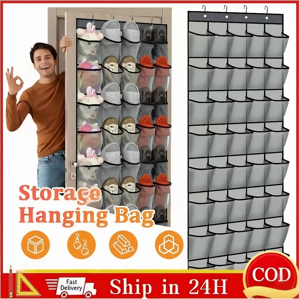 12/24 pocket door hanging storage rack, hanging shoe rack, foldable ...