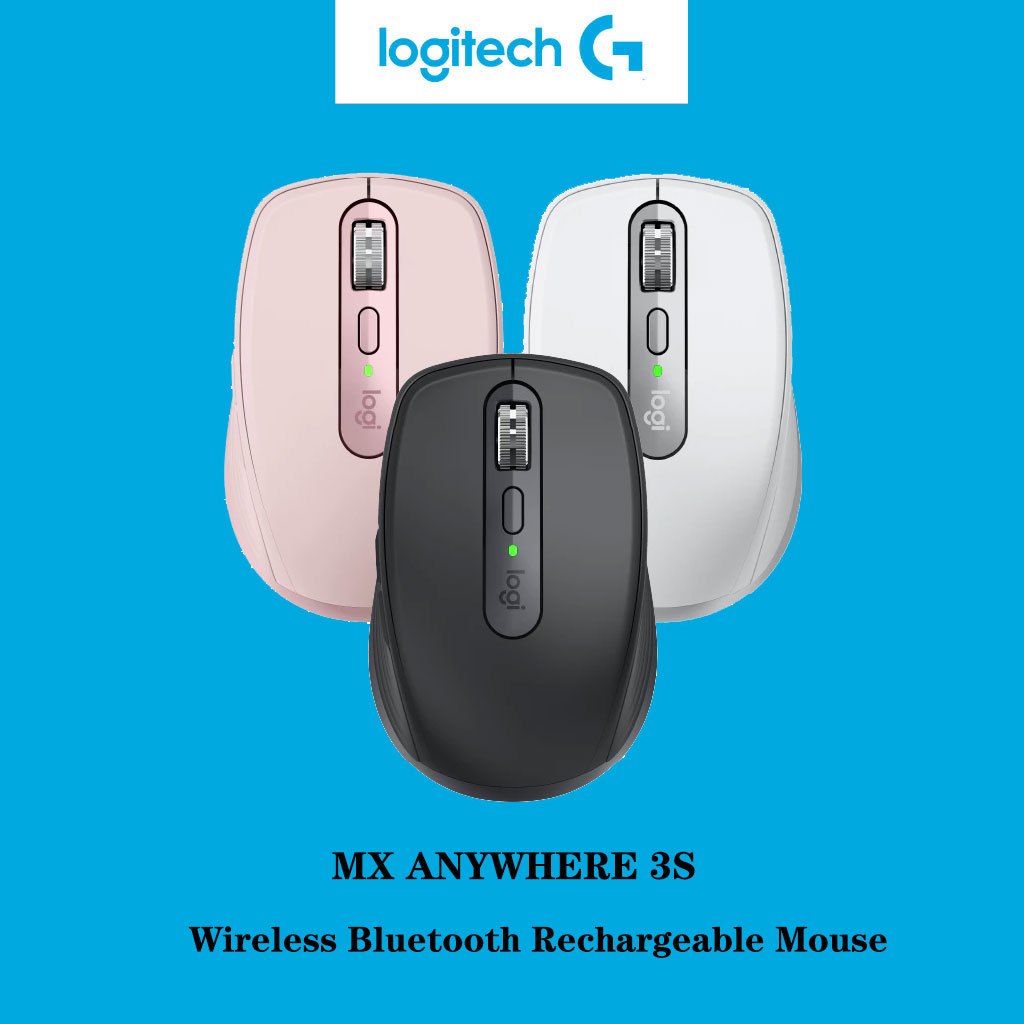 Logitech MX Anywhere 3S Wireless Charging Mouse, Silent, Bluetooth/USB ...