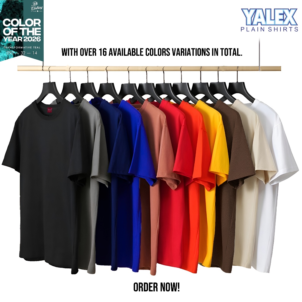 TRANSFORMATIVE TEAL YALEX Brand Plain tshirt cotton unisex (Color of ...